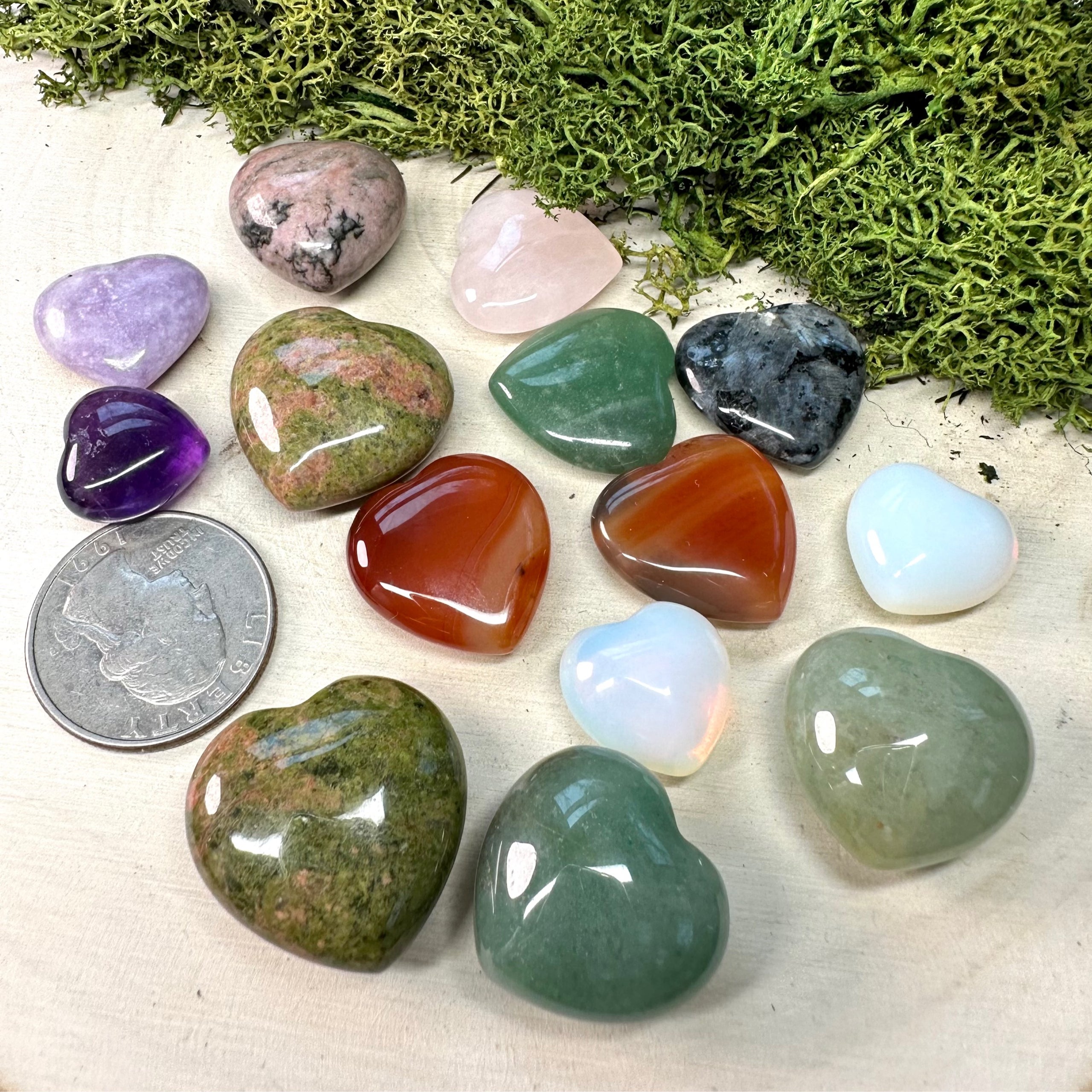 Micro Mini Heart Carvings | Nature's Art, LLC